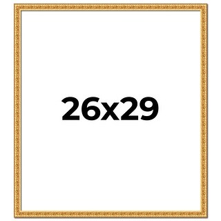 26x29 Frame Gold Real Wood Picture Frame Width 1 inches | Interior ...