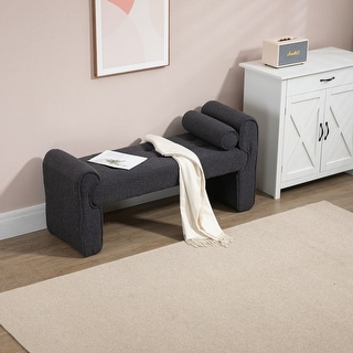 Modern Ottoman Bench End Bed Bench Footrest for Bedroom Living Room ...