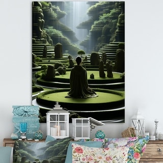 Designart "Mediation Zen Garden Contemplation I" Meditation Wall Art ...