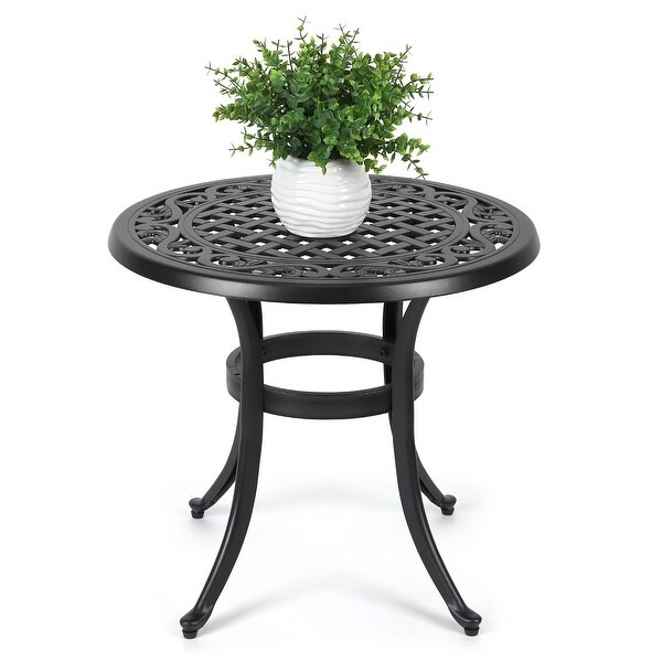 Mandalay 30-inch Iron Patio Bistro Table - On Sale - Bed Bath & Beyond ...