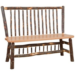 Hickory Log Stick Back Bench - Bed Bath & Beyond - 33610140