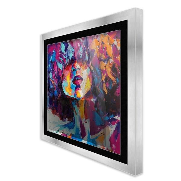 6x6 Silver Frame Matted for 6x6 Picture or 9x9 Art Poster Without - Bed ...