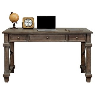 Carson Wood Writing Desk, Writing Table, Office Desk, Gray - Bed Bath ...