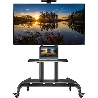 Mobile TV Cart TV Stand with Wheels for 55" - 85" Inch LCD LED OLED ...