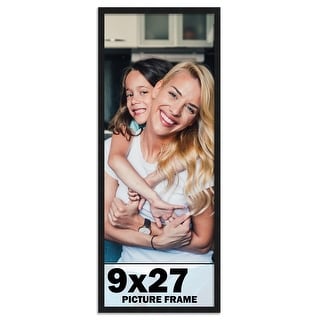 9x27 Frame Black Picture Frame - Complete Modern Photo Frame Includes ...
