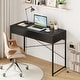 44 inch Computer Desk Home Office Study Writing Workstation W Drawers ...