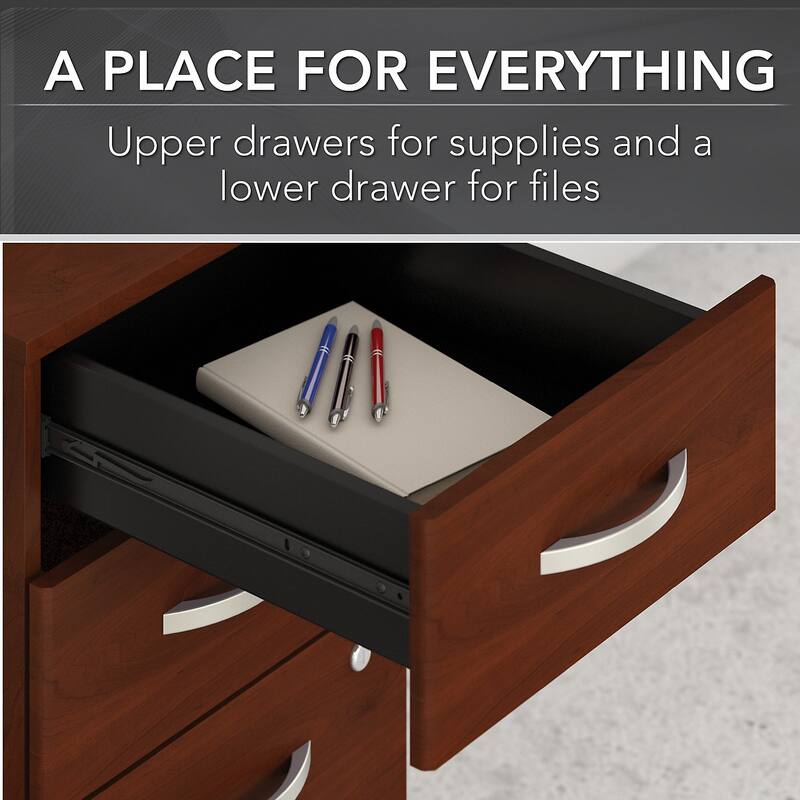 Studio C 3-piece Adjustable Desk and File Cabinet Set - Overstock ...