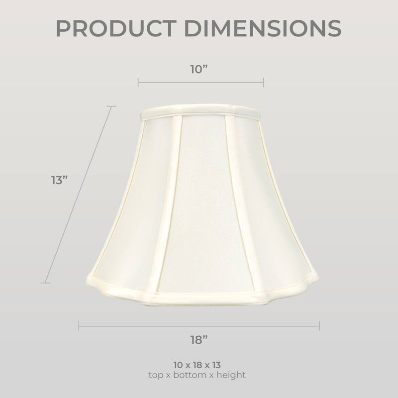 Royal Designs Flare Bottom Outside Corner Scalloped Basic Lamp Shade ...
