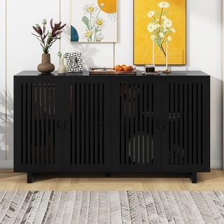 Modern Sideboard Buffet Cabinet with Superior Storage Space, Hollow ...