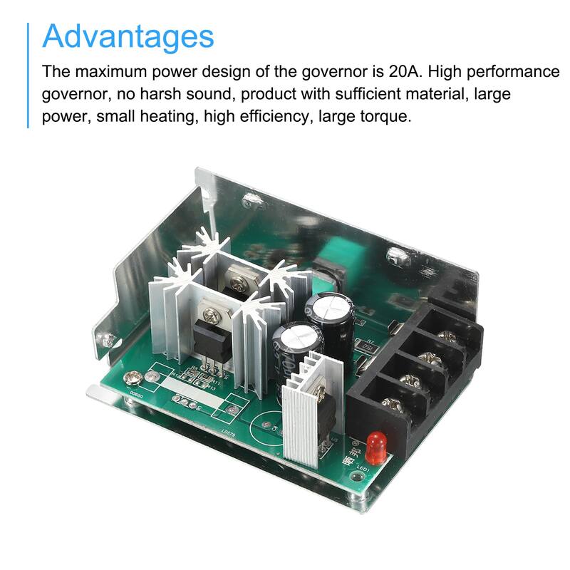 DC 24V 20A, DC Motor Speed Controller, Regulator Adjustable Switch ...