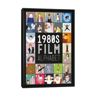 iCanvas "1980s Film Alphabet" by Stephen Wildish Framed Canvas Print ...