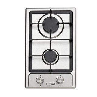 2 Burner Propane Gas Cooktop,LPG/NG Dual Fuel Built-in Gas Stove Top ...