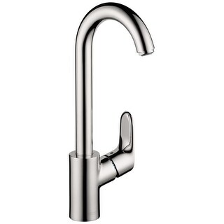 Hansgrohe Focus High-Arc Bar Faucet with Quick Clean Aerator - - Bed ...