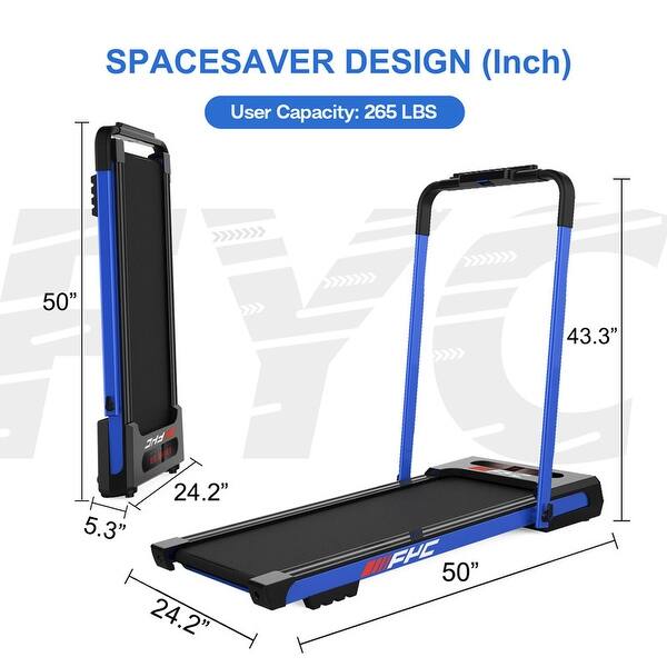2 in 1LED Display Walking Running Jogging Under Desk Treadmill - Bed ...