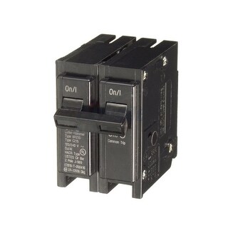 40 Amp Plastic BR Double Pole Breaker 120-240V Black Circuit Breaker ...
