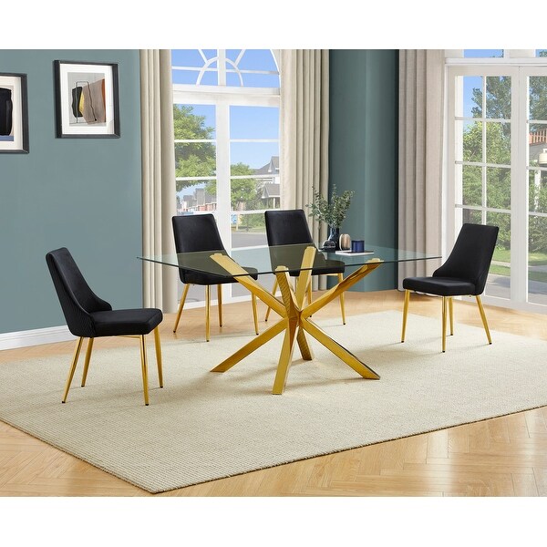 Best Quality Furniture Contemporary Glass 7 pc Dining Set On Sale Bed Bath Beyond 42301548