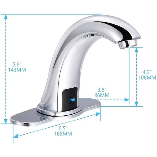 Automatic Sensor Touchless Bathroom Sink Faucet with Deck Plate - Bed ...