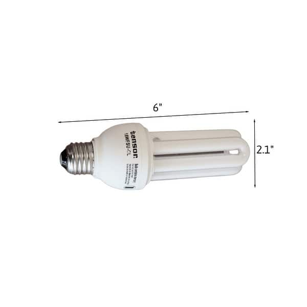 18 Watt Full Spectrum CFL Replacement Bulb (SET OF 6) Standard base by ...