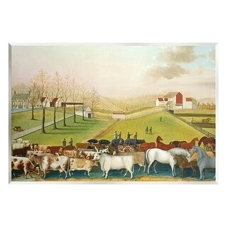 Stupell The Cornell Farm Edward Hicks Classic Farm Painting Wood Wall ...