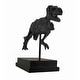 Tyrannosaurus Rex Skeleton Statue T-Rex On Museum Mount - 7.5 X 14 X 4 ...