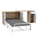 Space Master Convertible Desk-to-Bed Furniture with Included Mattress ...