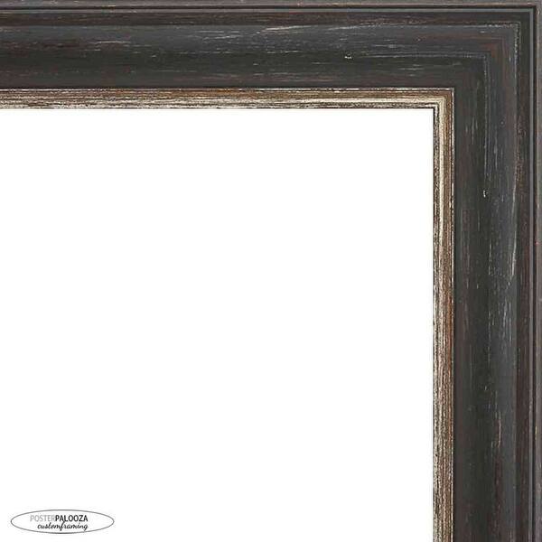17x13 Contemporary Black Complete Wood Picture Frame with UV Acrylic ...