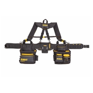 DeWalt 25 Pocket Professional Tool Rig with Suspenders Black/Yellow ...