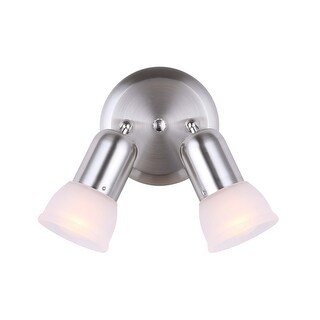 Jasper 2 Light Track Lighting, Pewter Finish - Brushed Pewter - Bed ...
