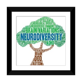 iCanvas "Neurodiversity Word Tree On A White Background" by Natali0 ...