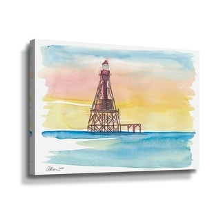 Iconic Lighthouse Marathon Florida Keys Gallery Wrapped Canvas - White ...