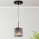 Kasy Modern 1-Light Textured Smoky Glass Pendant Art Deco Kitchen ...