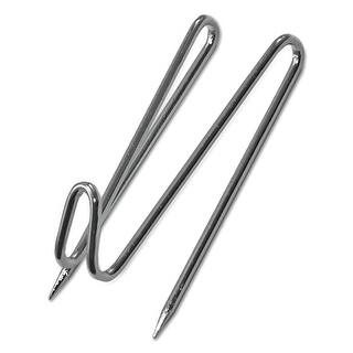 Panel Wall Wire Hooks, Silver, 25 Hooks/Pack - White - Bed Bath ...