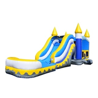 Jump Orange Skyline Titan Commercial Grade Bounce House & Attached ...