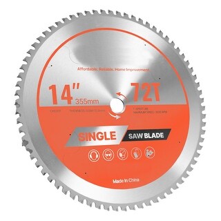 UIMOSO Circular Saw Blade, 14 inch Diameter, 72 Sharp Alloy Teeth, 1 ...