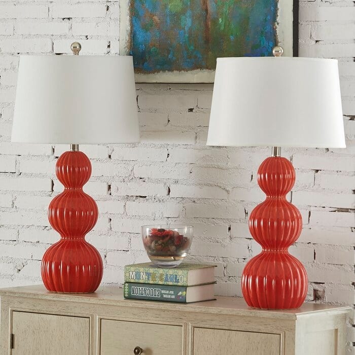 Maxax 28" Ceramic Table Lamp Set (Set of 2) - On Sale - Overstock ...