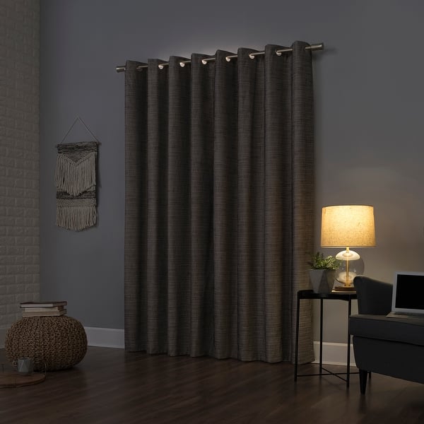 Sun Zero Kline Burlap Weave Thermal Extreme Total Blackout Grommet ...