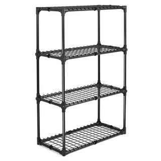 4-shelf Wire Rack(1 Pack), Versatile Design Heavy Duty Storage Shelf ...