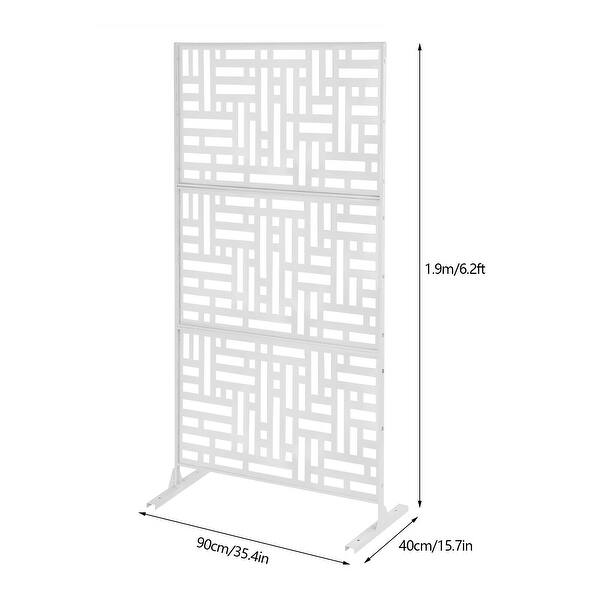 White Decorative Screens Panels Outdoor Steel Screen Set - Bed Bath ...