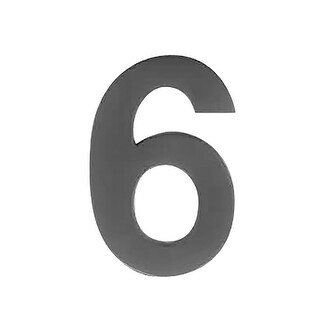 Black Coated Solid Brass House Number Number Six (6) or Nine (9 ...