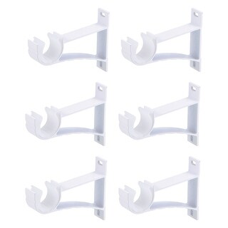 Curtain Rod Bracket Single Holder for 24mm Rod 108 x 82 x 19mm Milky ...