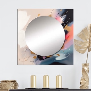 Designart "Brushstroke Abstract Painting IV" Abstract Collages Wall ...