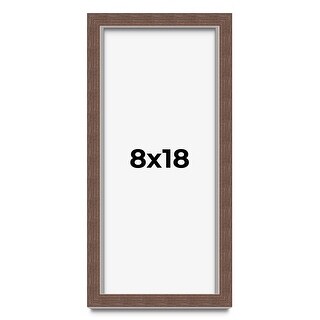 8x18 Shadow Box Frame Brown | 1.125 inches Deep Real Wood Rustic - Bed ...