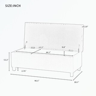 Upholstered Flip Top Storage Bench with Button Tufted Top - Bed Bath ...