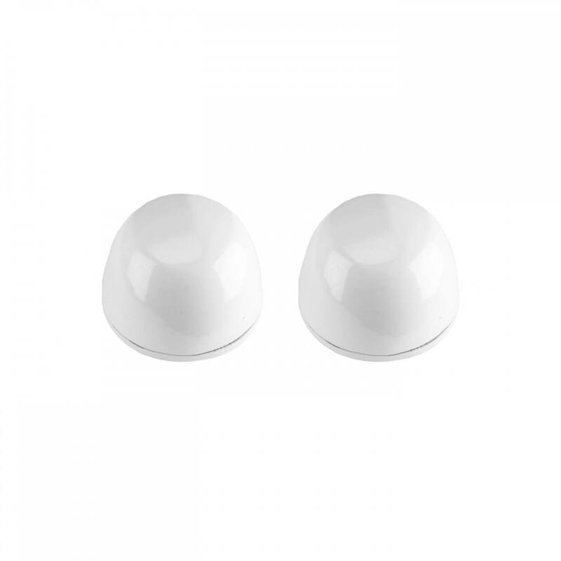 White Aluminum Toilet Bolt Covers Standard Size Fit (Set of 2 ...