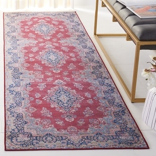 SAFAVIEH Tucson Machine Washable Slip Resistant Vaili Shabby Chic Rug ...