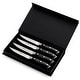 JoyJolt 4-Piece Steak Knife High Carbon Steel Kitchen Knife - Stainless ...