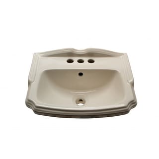Bathroom Bone Colored China Small Wall Mount Sink With Overflow Hole ...