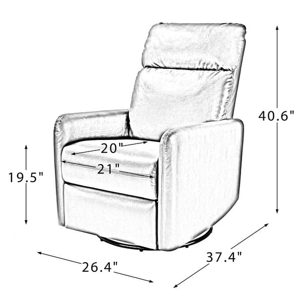 Alex Classic Manual Swivel Recliner With Sustainable Products - On Sale ...