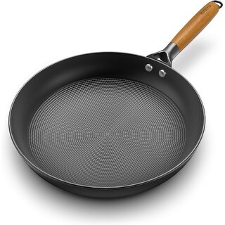 imarku Frying Pan 12 inch Non Stick Frying Pan Honeycomb Cast Iron ...