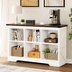 Moasis Farmhouse 6 Cube 8 Cube Storage Shelf Organizer Bookcase Cubby ...